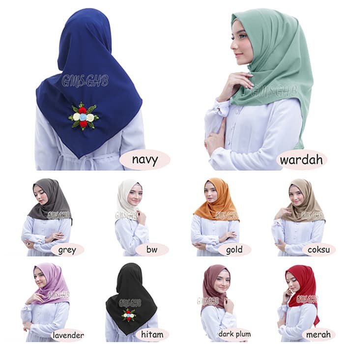 Jual Hijab Instant Salwa Bunga Jilbab Instan Kerudung | Shopee Indonesia