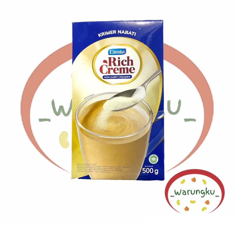 Jual ELLENKA RICH CREME NON DAIRY CREMER 500 gr | Shopee Indonesia