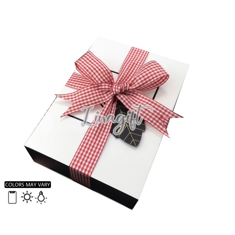 Jual ( 3 Meter ) PLAID RIBBON - PITA KAIN KOTAK KOTAK 0.5 / 1 IN / 1.5 ...