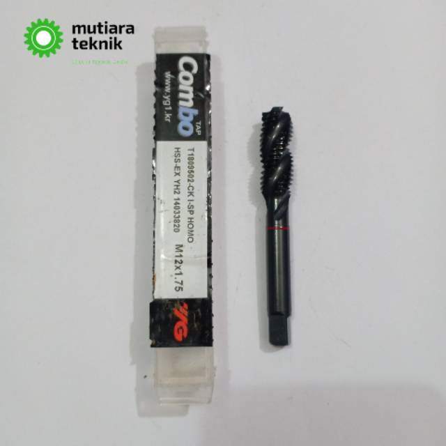 Jual YG1 Tap M12 x 1.75 Handtap Spiral M12 HSS EX Tap Mesin Drat Baut 17 | Shopee Indonesia
