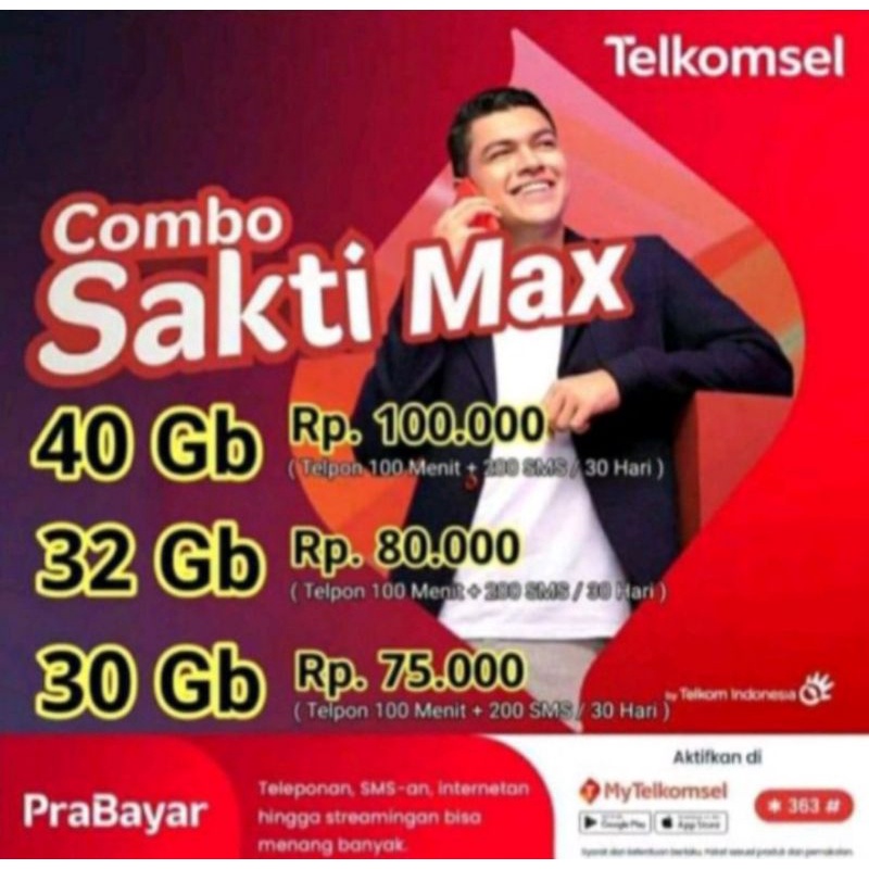 Jual KARTU PERDANA SAKTI COMBO MAX 40 BAHAN AS (nasional) | Shopee Indonesia