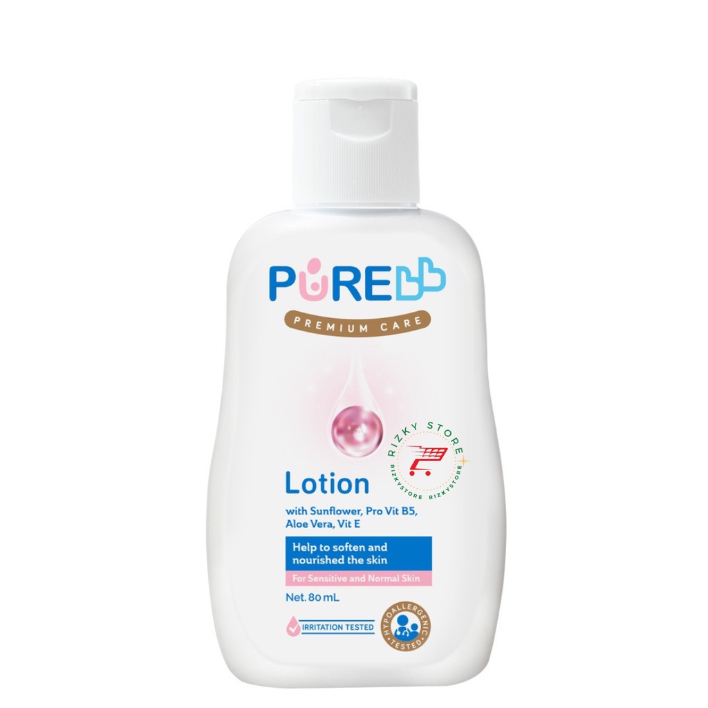 Jual Pure BB Lotion with Sunflower/Lotion baby 80 ml | Shopee Indonesia