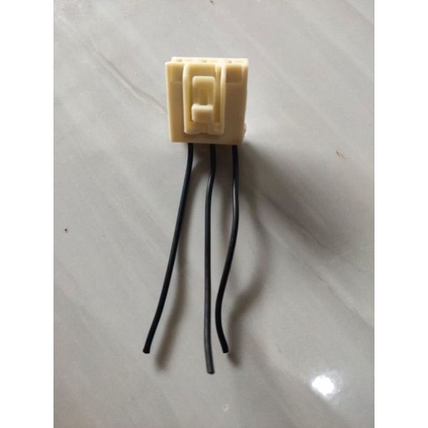 Jual soket socket konektor spull stator comp kabel pin 3 male original ...
