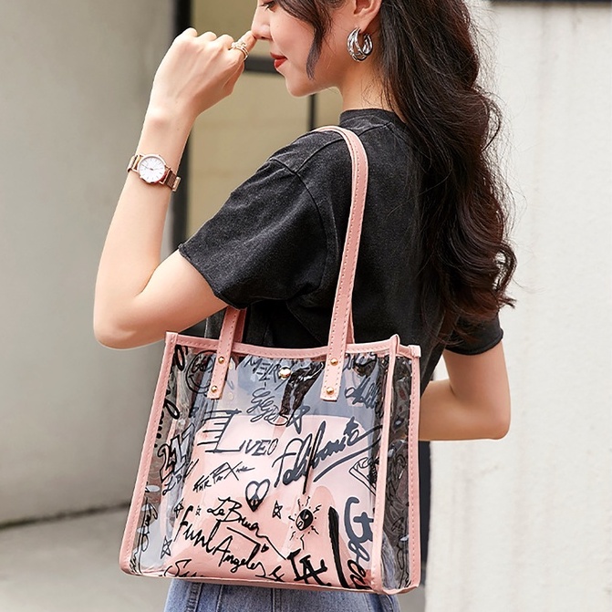 Jual Tas Import Premium Terbaru 2025 Tas Mika Bening Transparan Tas ...