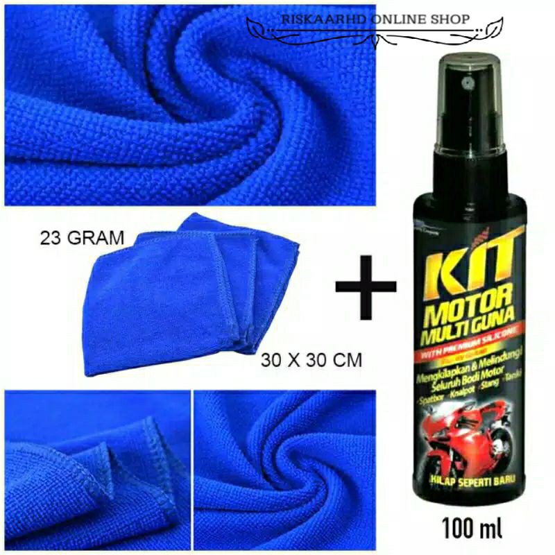 Jual MURAH PAKET KIT SEMPROT PENGKILAP MOBIL / MOTOR (KIT MULTIGUNA+LAP ...