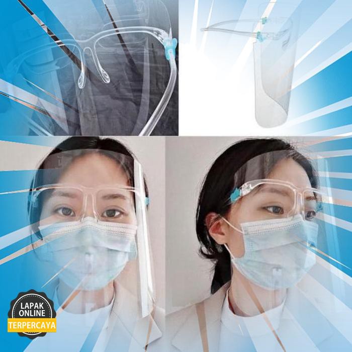 Jual Promo Face Shield Kacamata Orbital Mask Nagita Face Shield Premium ...