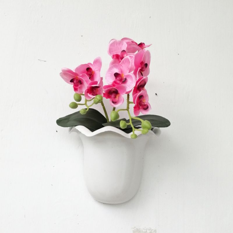 Jual Anggrek cabang artificial pot dinding | Shopee Indonesia