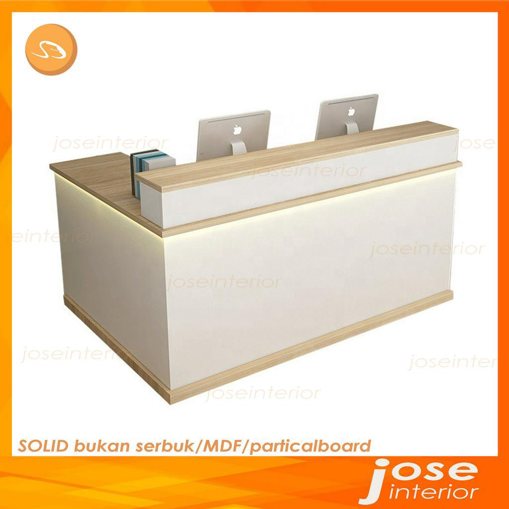 Jual MEJA RESEPSIONIS L MEJA LOKET CUSTOM | Shopee Indonesia