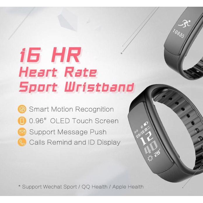 Jual Stok Terbatas!! Iwown I6 Hr Smartband | Smartwatch Iwown Fit I6Hr ( Alt Mi Band 2 ...