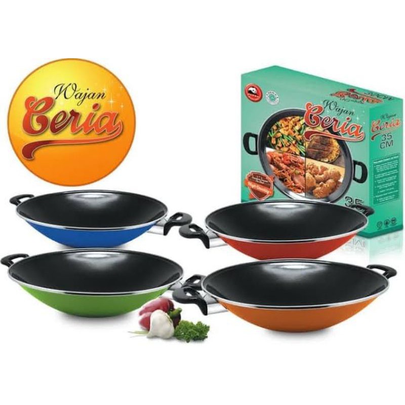 Jual Wajan/Katel/Pengorengan Ceria Maspion 35cm dan 40cm | Shopee Indonesia