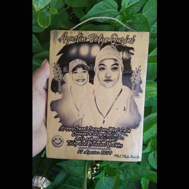 Jual Foto kayu / photo wood dengan desain siluet | Shopee Indonesia