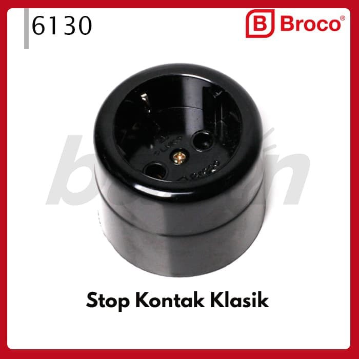 Jual Stop Kontak Arde BROCO / Stop Kontak BROCO Tempel / Outbow Hitam ...