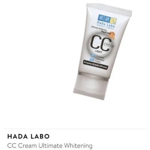 Jual Hada Labo CC Cream Sample Ultimate Whitening SPF 35 PA+++ CC Krim ...
