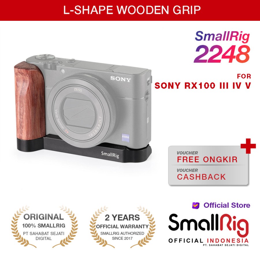 Jual Smallrig L-Shape Wooden Grip For Sony Rx100 Iii Iv V Va 2248 ...