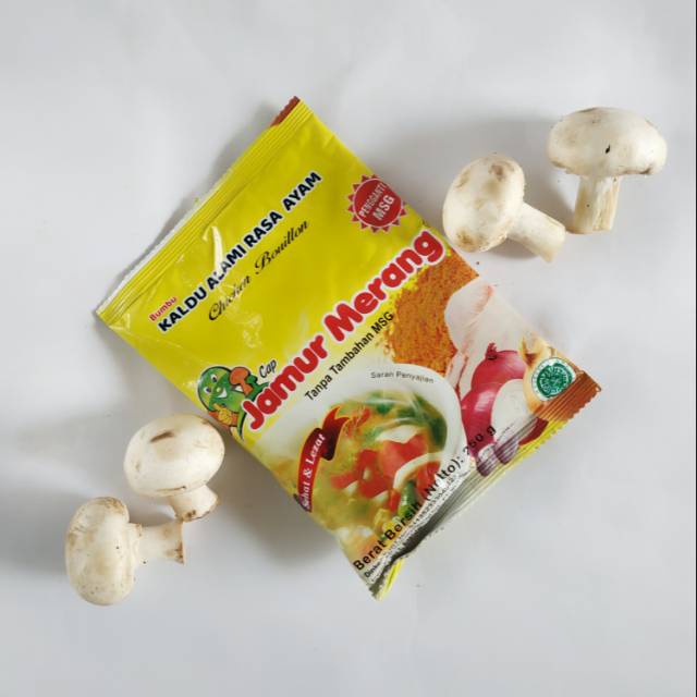 Jual Penyedap Rasa Kaldu Ayam Cap Jamur Merang Bumbu Dapur Bubuk Tanpa ...
