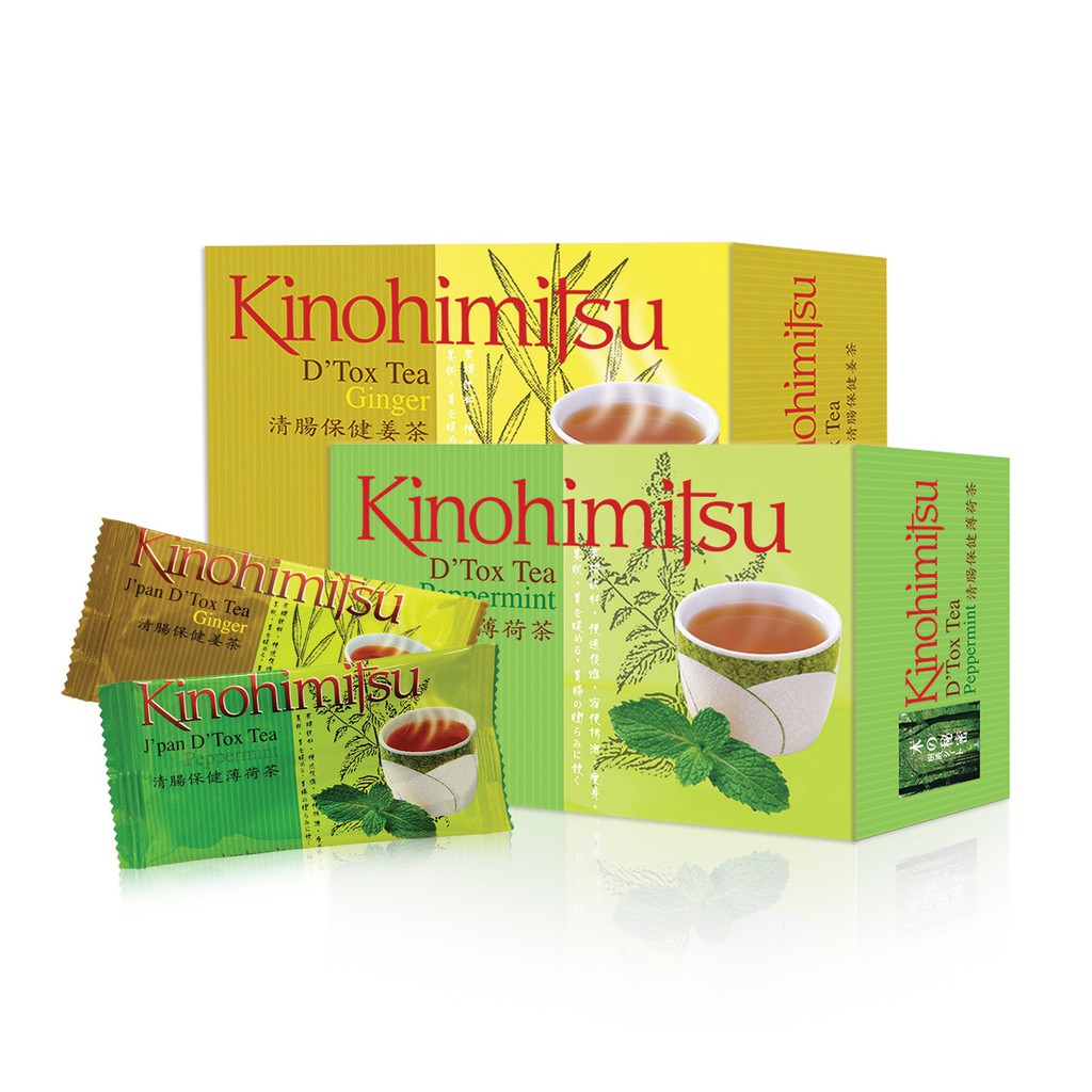 Jual KINOHIMITSU D'TOX TEA Peppermint & Ginger Flavor (Detox) | Shopee ...