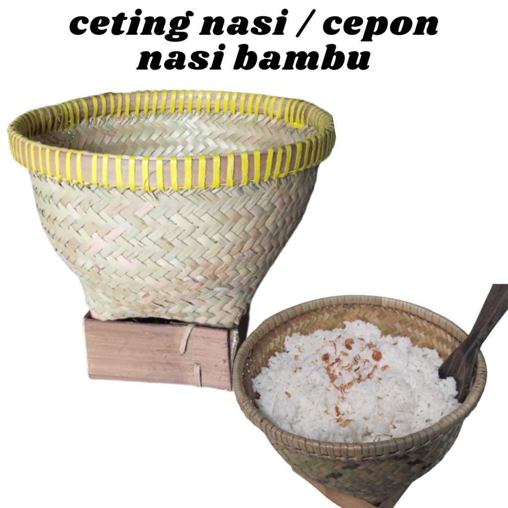Jual Bakil Nasi Bambu diameter 26cm - Wakul Ceting Nasi Bambu MURAH ...