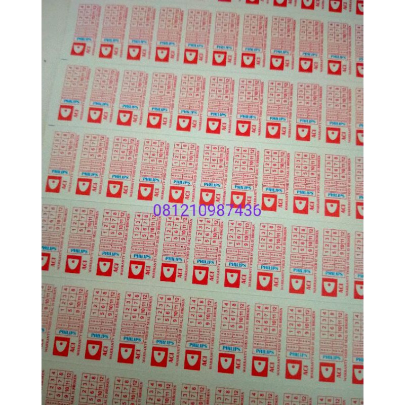 Jual Stiker segel garansi pecah telur CUSTOM | Shopee Indonesia