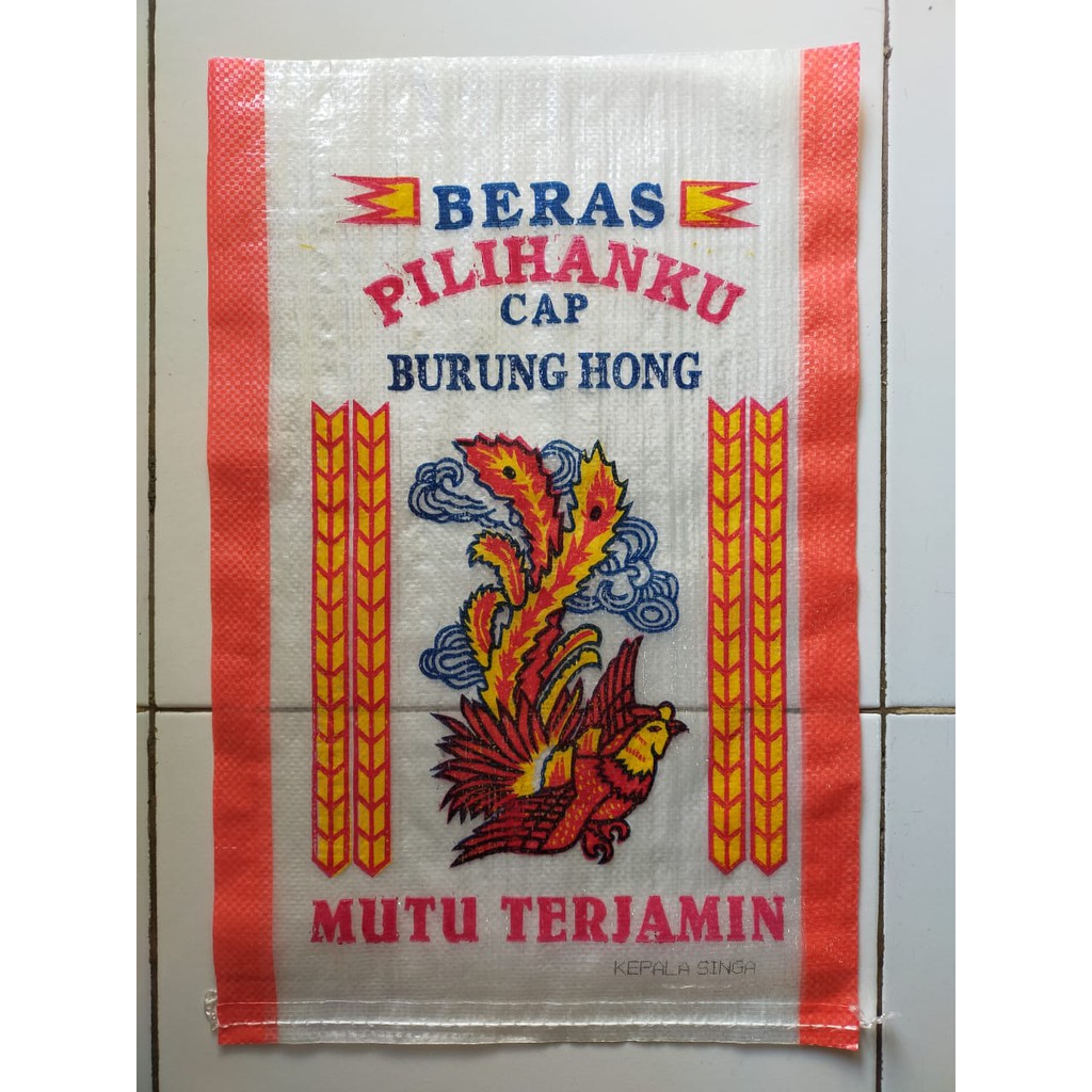 Jual Karung Beras Transparan Cap BURUNG HONG 10Kg (+ Kartu/Label ...