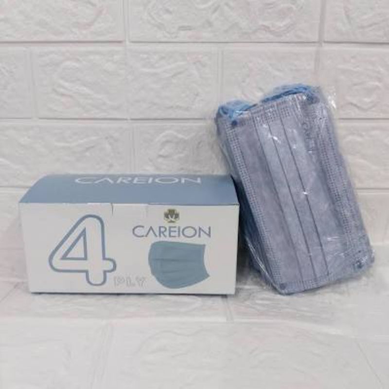 Jual MASKER CAREION EARLOOP 4PLY ISI 50PCS EMBOS CAREION KEMENKES RI ...