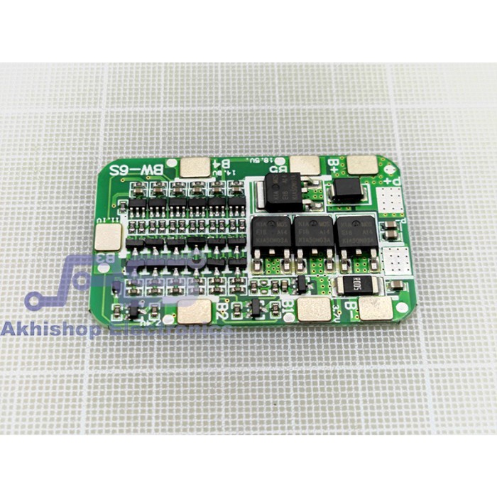 Jual BMS Module 6S 24V 15A 18650 Lithium Charger Protection Board ...