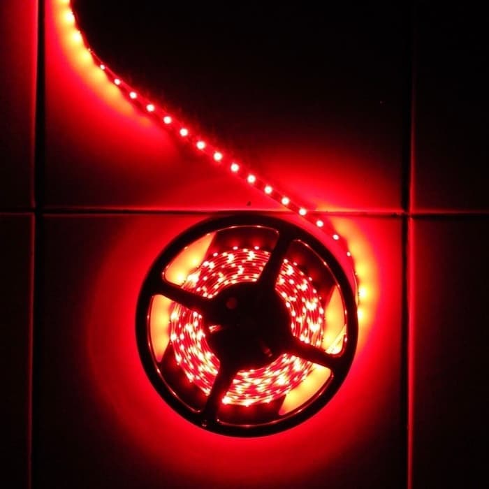 Jual lampu led strip gel smd 5050 ip44 waterproof merah | Shopee Indonesia