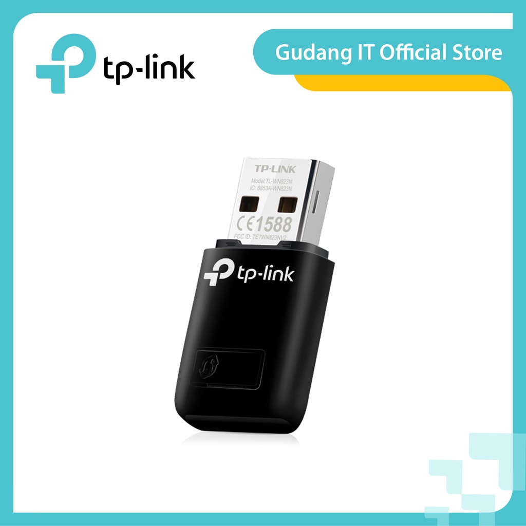Jual TP-LINK 300Mbps Mini Wireless N USB 2.0 Adapter TL-WN823N | Shopee ...