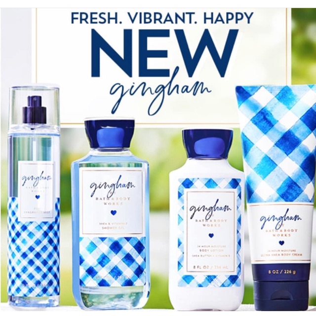 Jual Bath & body works New Gingham | Shopee Indonesia