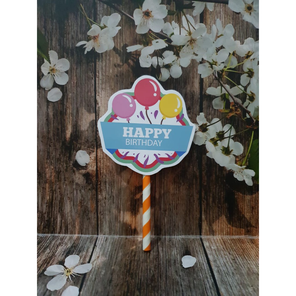 Jual Topper happy birthday tipe B 8 PCS | Shopee Indonesia