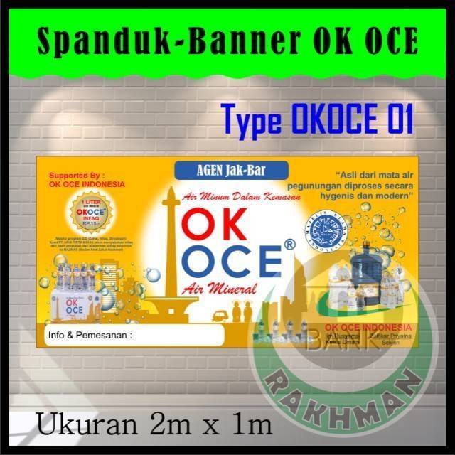 Jual SPANDUK - BANNER OK OCE INDONESIA UKURAN 2M X 1M | Shopee Indonesia