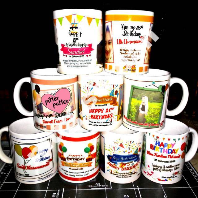 Jual MUG ULTAH/ Kado Ulang Tahun / Mug Custom Birthday Foto | Shopee ...