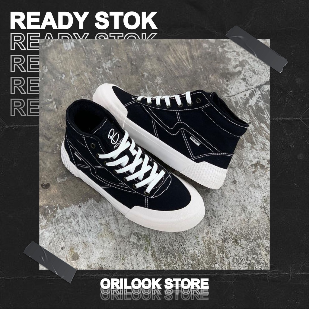 Jual SEPATU PATROBAS EQUIP HIGH BLACK WHITE, NAVY, MAROON & CHARCOAL ...
