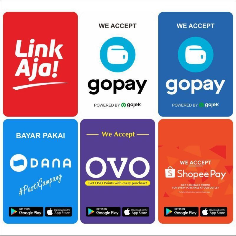 Jual Cetak Sticker Digital payment SALDO apapun BISA | Shopee Indonesia