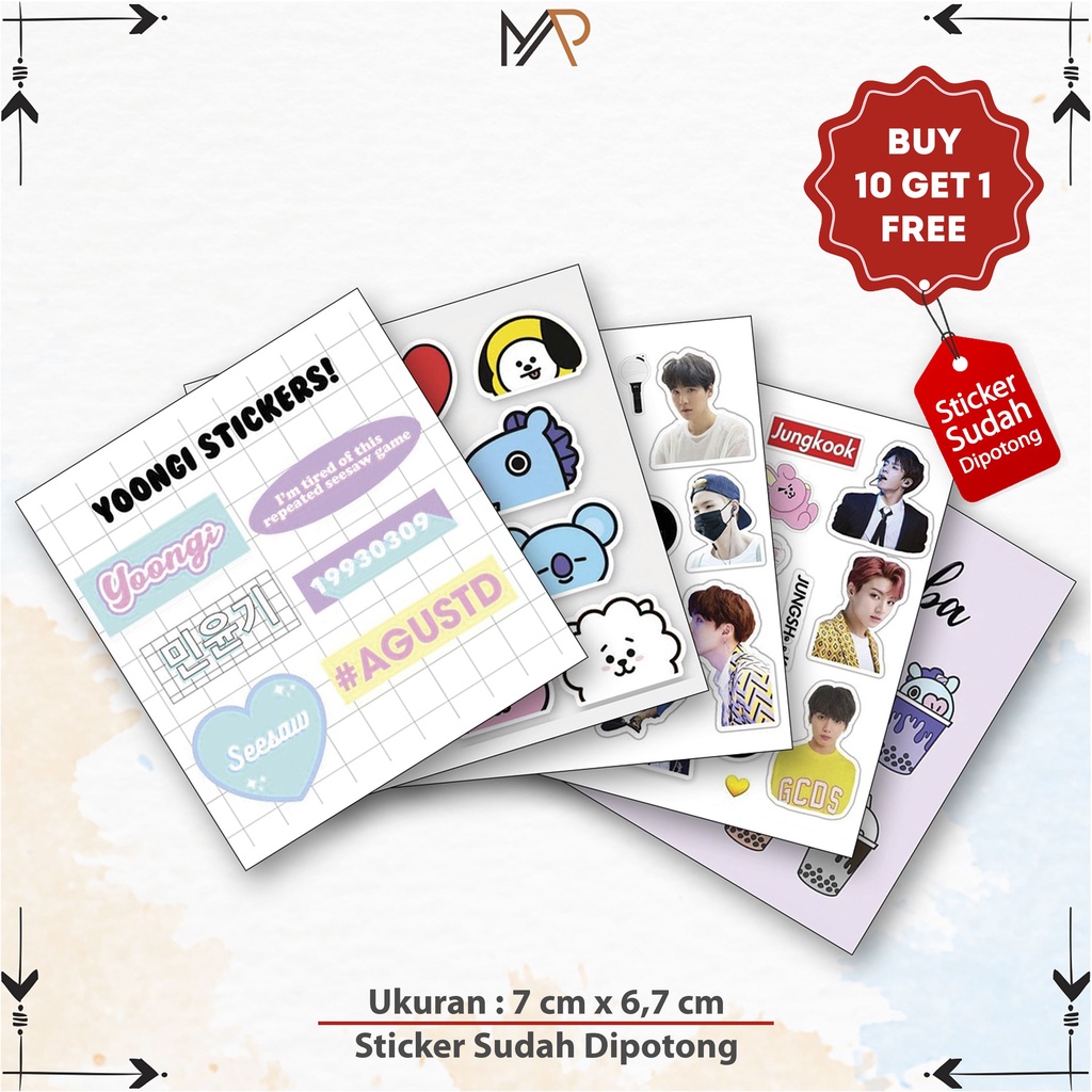 Jual [BTS Mini Series] MINI BTS Sticker Aesthetic | Sticker Case BTS ...