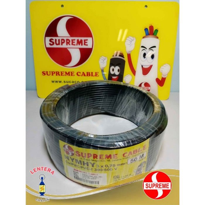 Jual KABEL SUPREME NYYHY 3X0.75 50 METER (NYMHY) | Shopee Indonesia