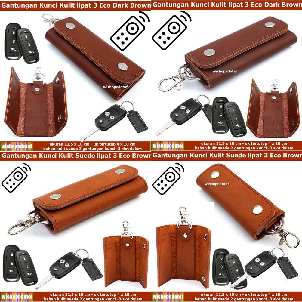 Jual Dompet Kulit Asli Gantungan Kunci Lipat Eco | Shopee Indonesia