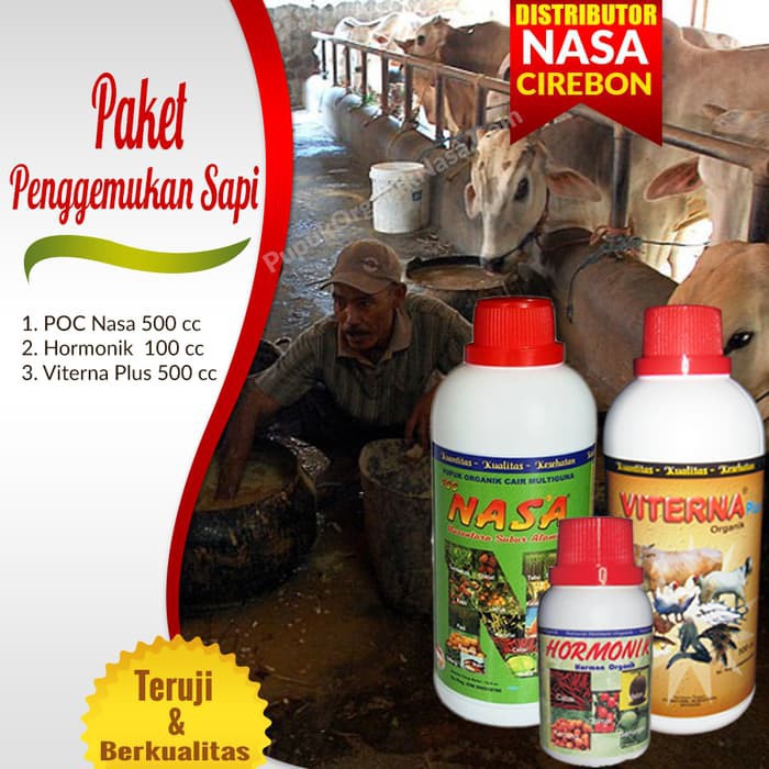 Jual PAKET PENGGEMUKAN SAPI VITERNA POC NASA HORMONIK | Shopee Indonesia