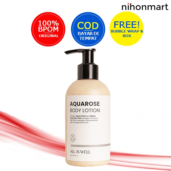 Jual All Is Well Aquarose Body Lotion 250ml | Shopee Indonesia