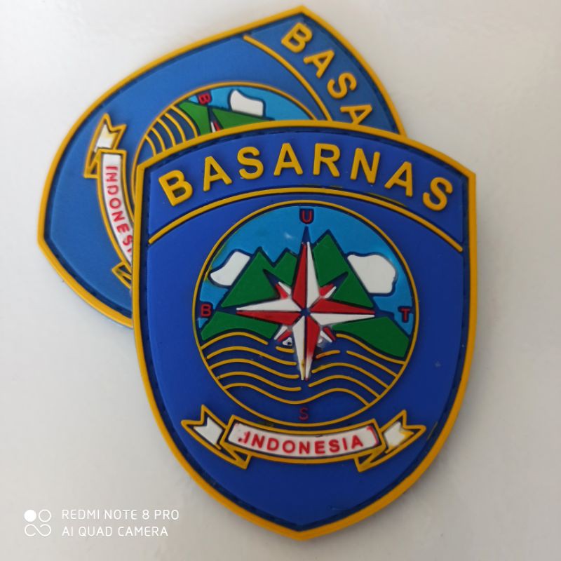 Jual TEMPELAN EMBLEM KARET VELCRO PEREKAT/PATCH RUBBER LOGO BPBD/BNPB ...