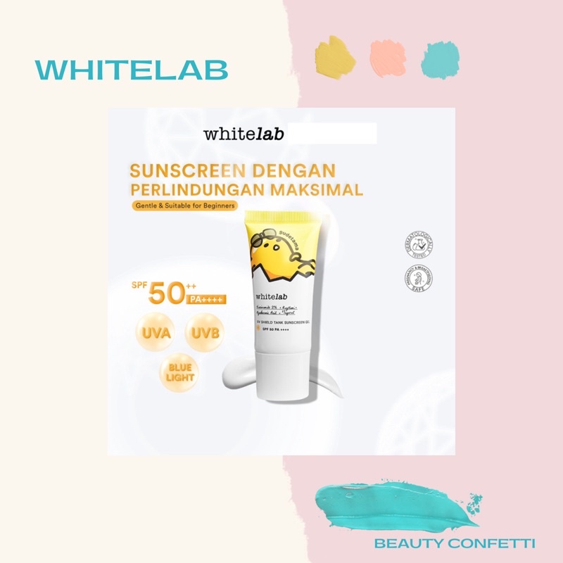 Jual WHITELAB UV Shield Tank Sunscreen Gel Spf 50++ PA++++ - Gudetama ...