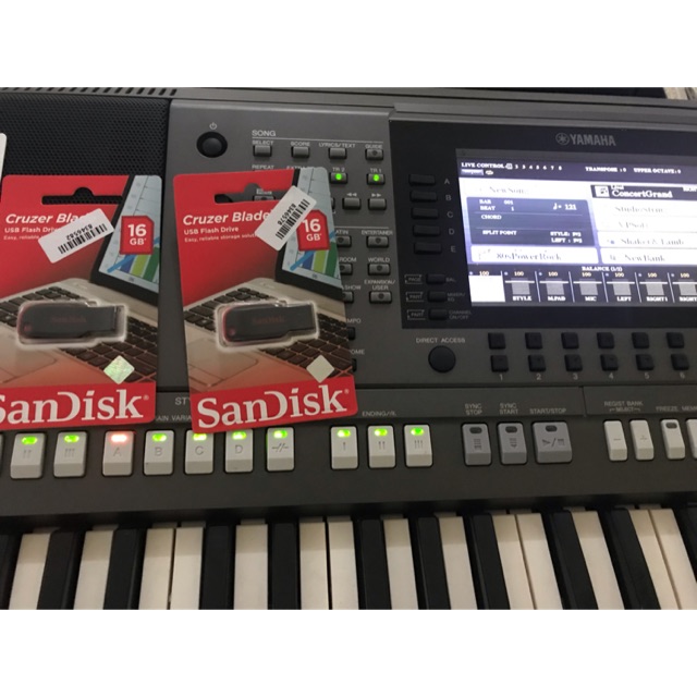 Jual Flashdisk flash disk sandisk style dan lagu keyboard organ Yamaha ...