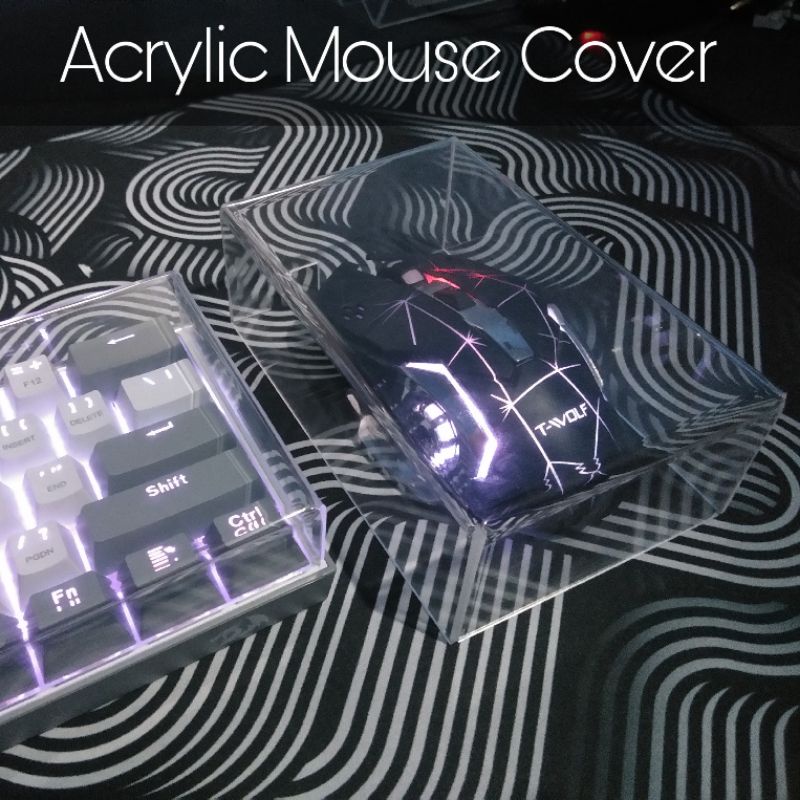 Jual Cover Akrilik Mouse Gaming Wireless Mouse pc Laptop Lubang kabel ...