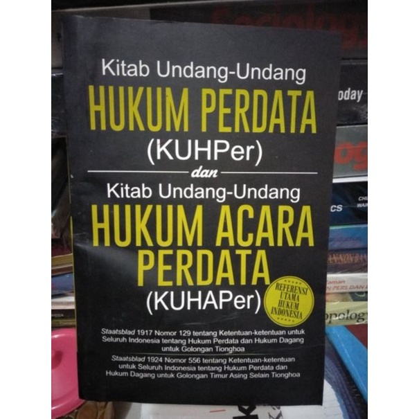 Jual Buku Kitab Undang-Undang Hukum Perdata (KUHPer) dan Kitab Undang-Undang Hukum Acara Perdata ...