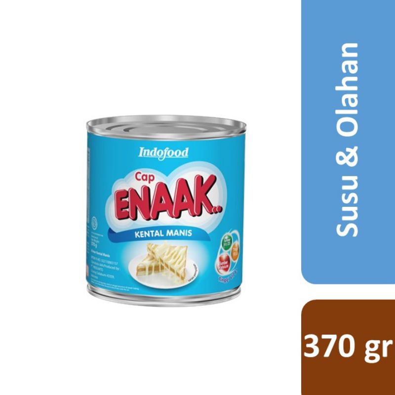 Jual Cap Enaak Susu Kental Manis Putih Kaleng 370 gr | Shopee Indonesia