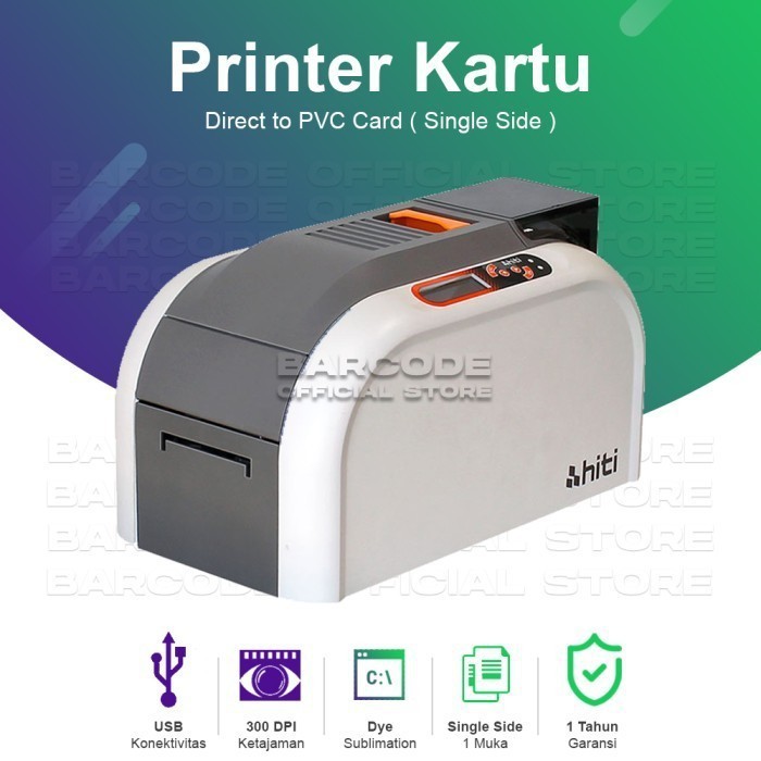 Jual Hiti CS-200e CS200E CS-200 E Printer Kartu ID Card Single Side USB ...