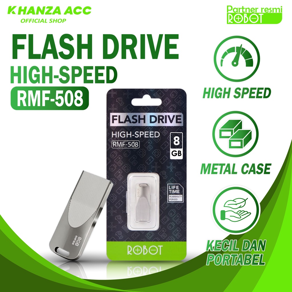Jual KHANZAACC Promo Flashdisk Robot 4GB / 8GB / 16GB / 32GB USB 2.0 ...