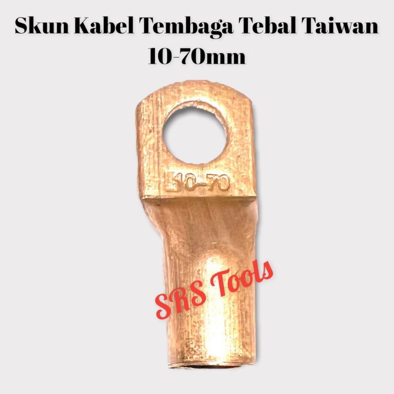 Jual Skun Kabel Las Tembaga Tebal 70 mm - 10 Cable Scun Schoon 70mm Taiwan | Shopee Indonesia