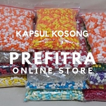 Jual Cangkang / Kapsul Kosong No 3 (Ex Kapsulindo) Sak@1000pcs - Varian ...