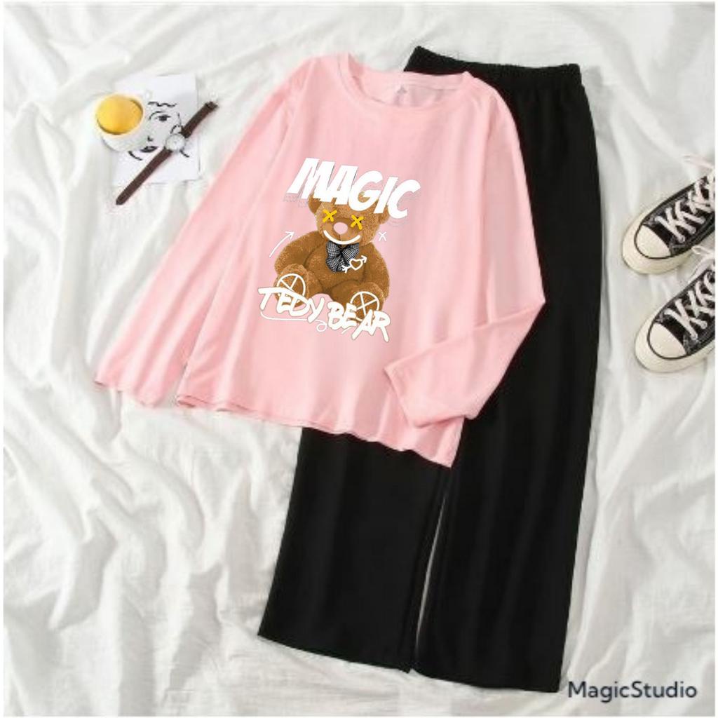 Jual JBF Paket Promo Setelan Motif Terlaris Magic Teddy Bear Size M - L ...