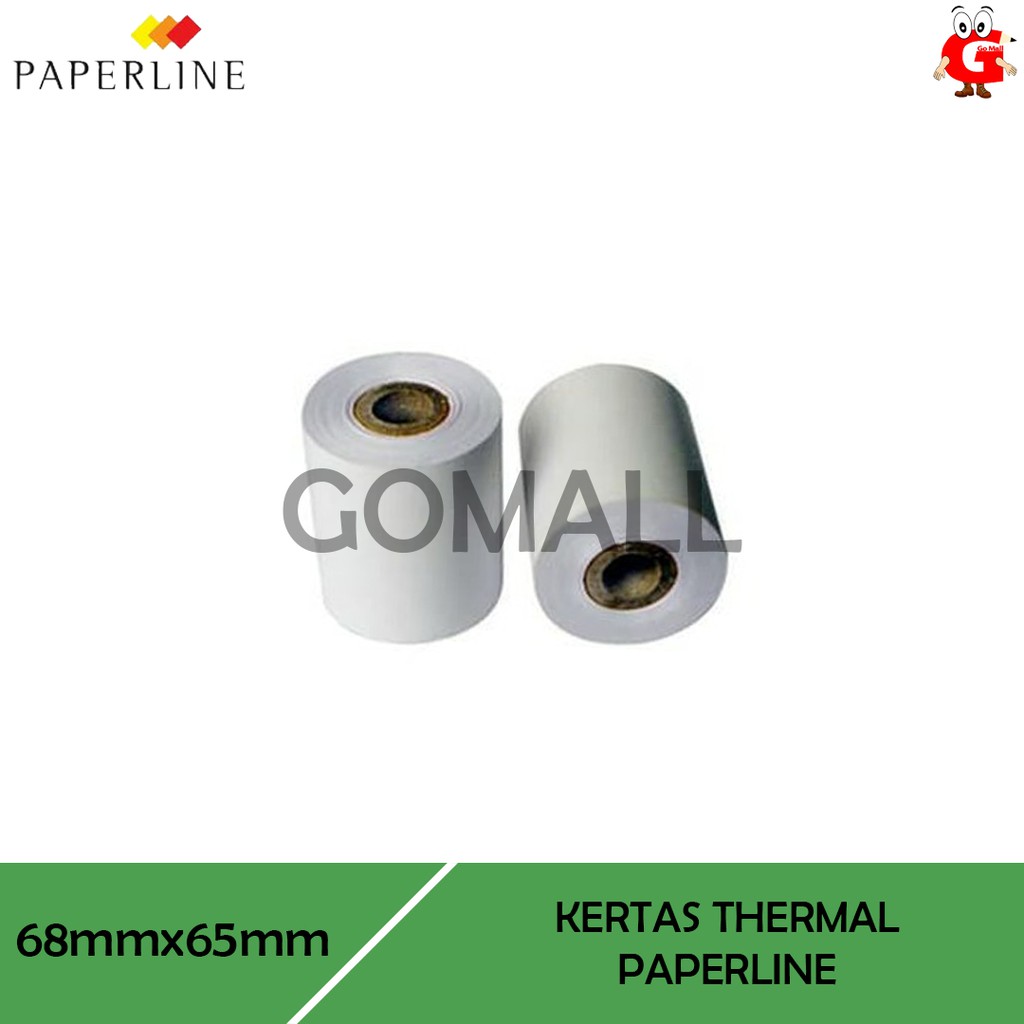 Jual Paperline Kertas Thermal Telestruk Kasir 1 Ply 68x65mm Isi 10 Roll ...